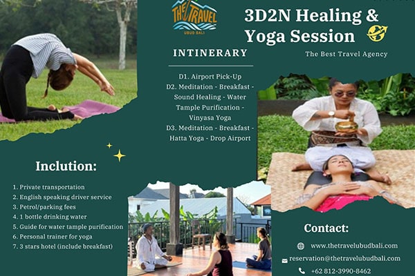 3D2N Yoga & Healing Package - The Travel Ubud Bali